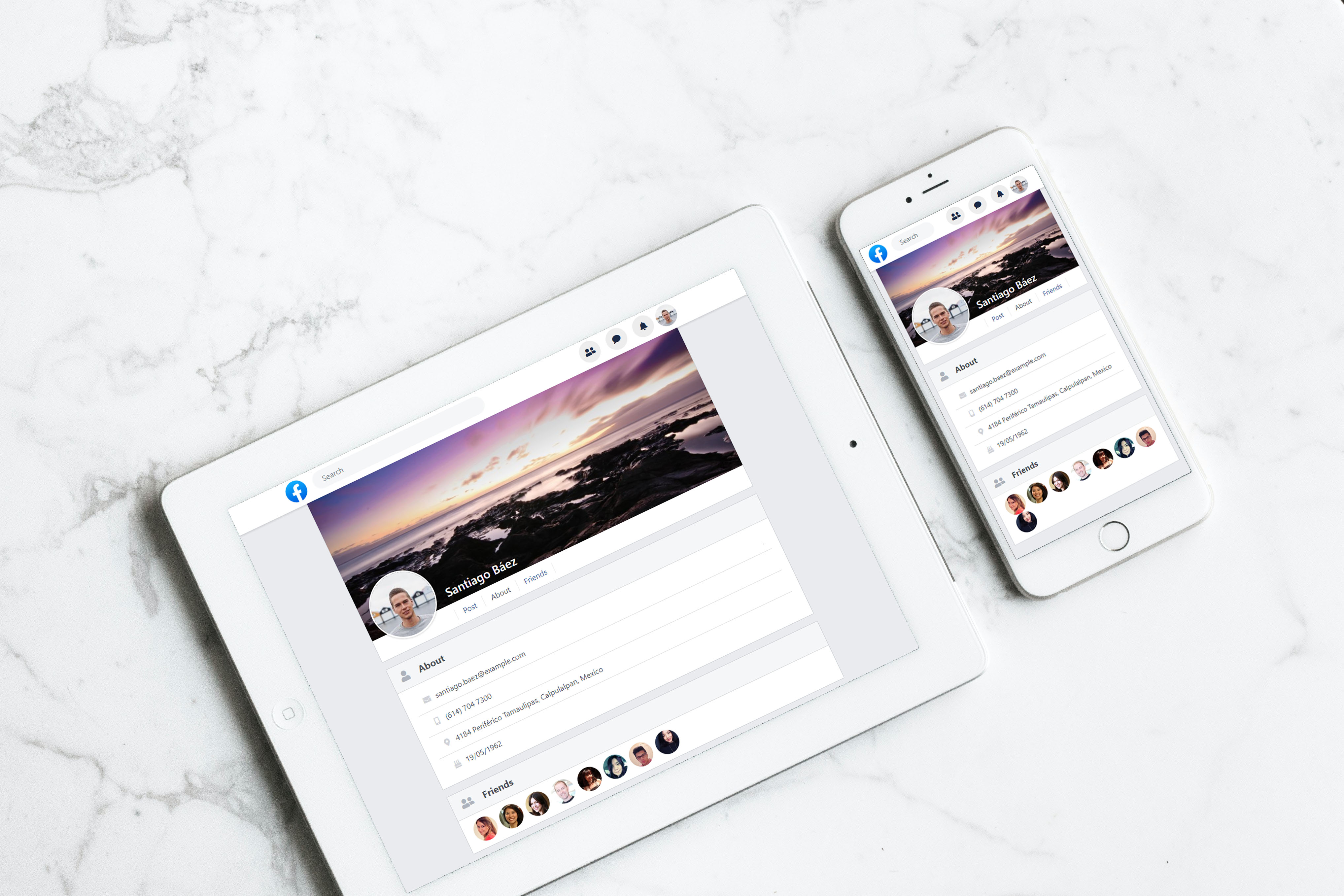 GitHub - HeatherOri/user-profile-api-practice: Facebook user profile demo
